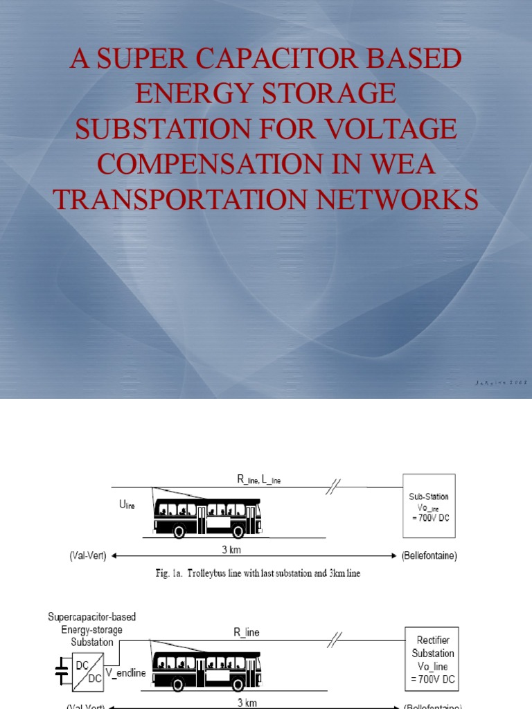 Super Capacitor Energy Storage Substation | PDF