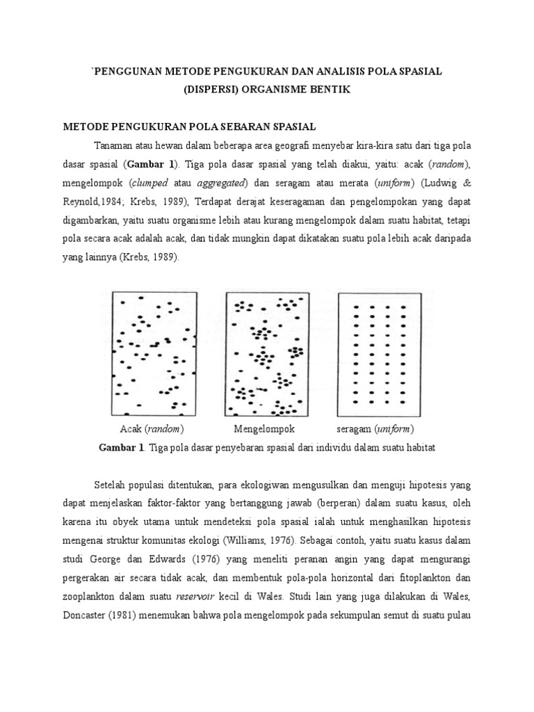 Analisis Pola Spasial Organisme Bentik | PDF