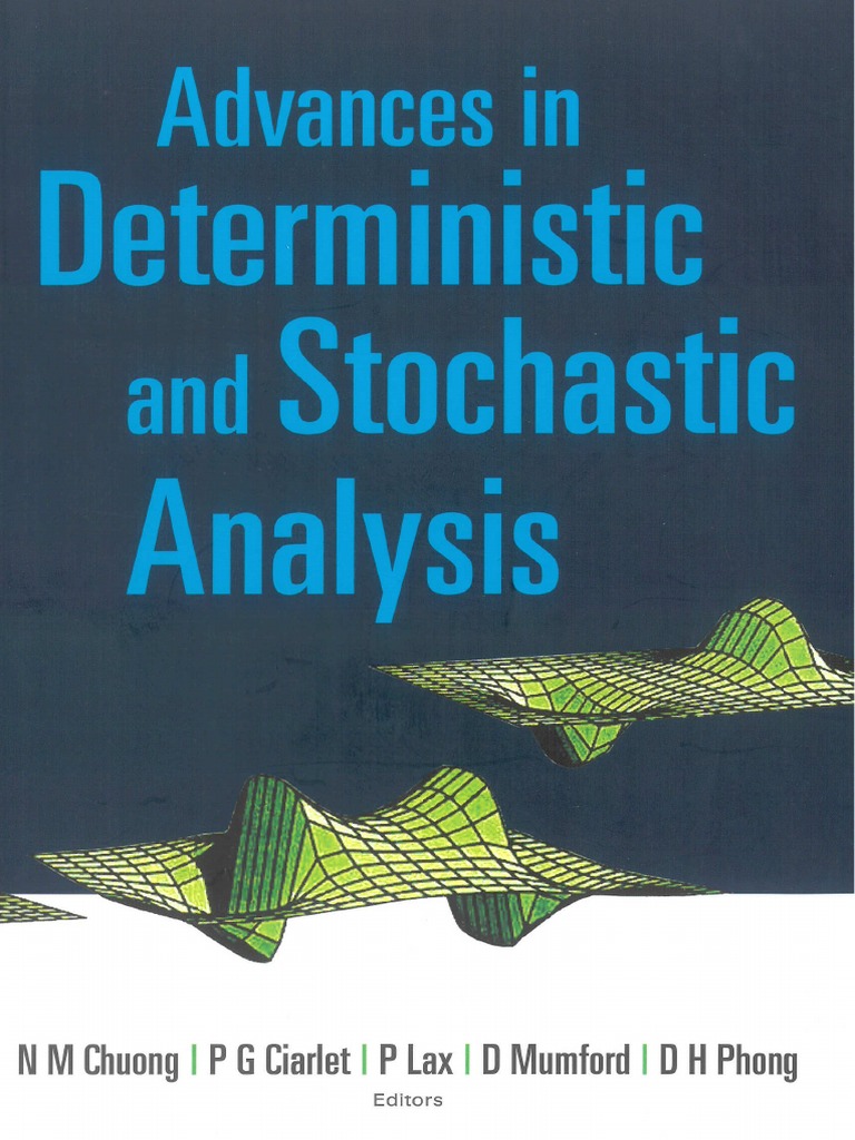 Advances In Deterministic And Stochastic Analysis 2007 Mathematical Analysis Vector Space