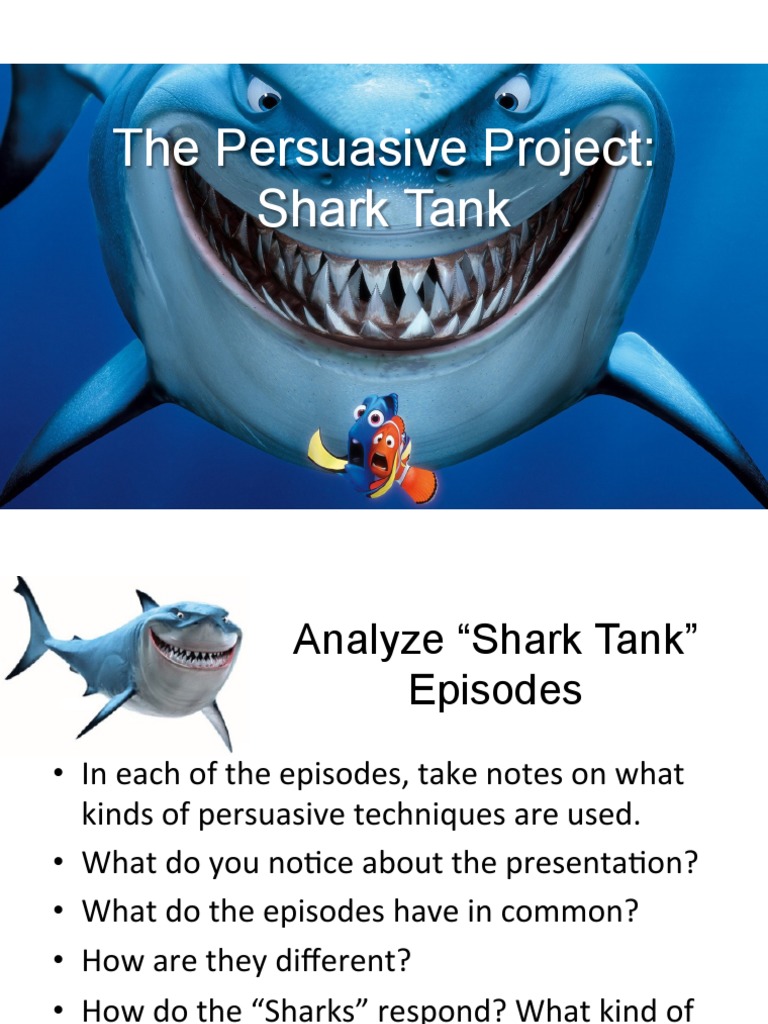 The Persuasive Project - Shark Tank - Updated 2 | PDF | Brainstorming ...