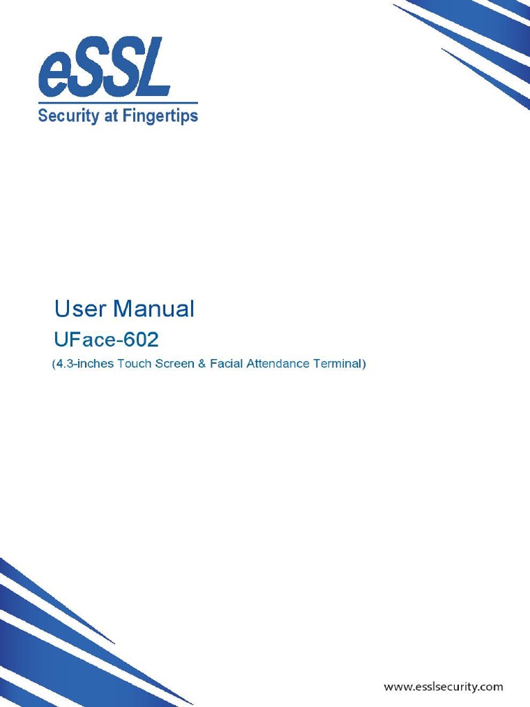 UFace 602 Manual | PDF