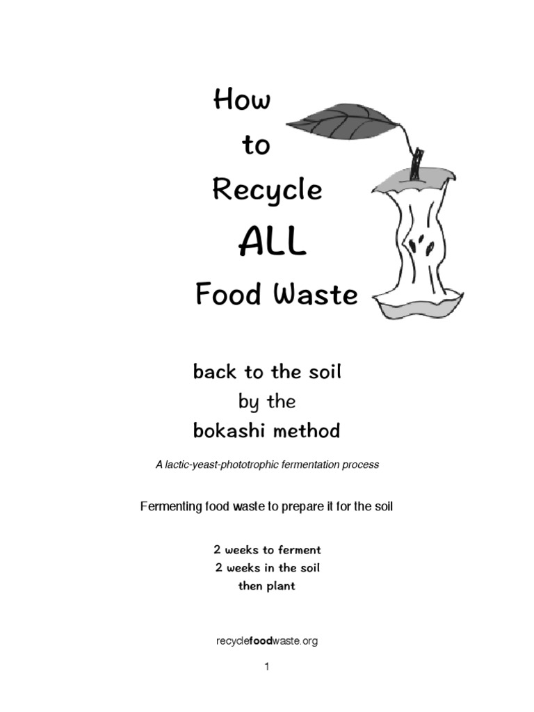 Bokashi-How To Recycle All Waste Food | PDF | Compost | Microorganism