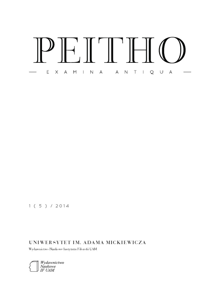 Peitho 5 (2014) | PDF