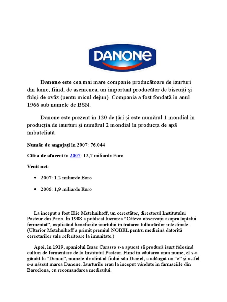 DANONE | PDF