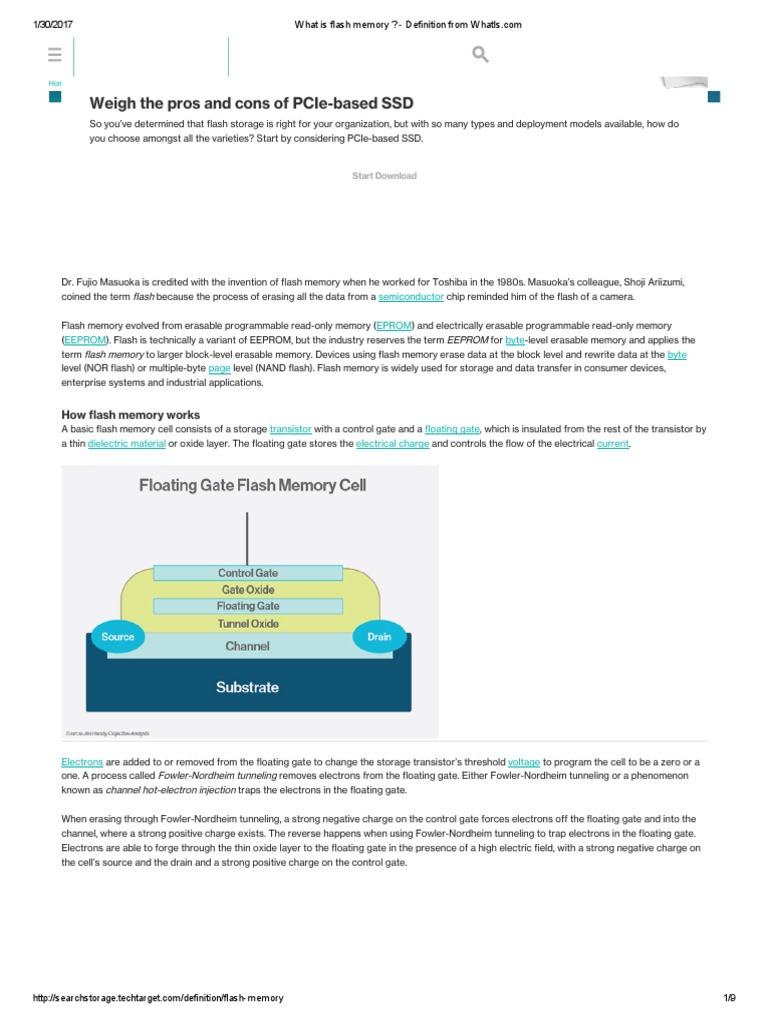 Flash Mem Basics | PDF | Flash Memory | Solid State Drive