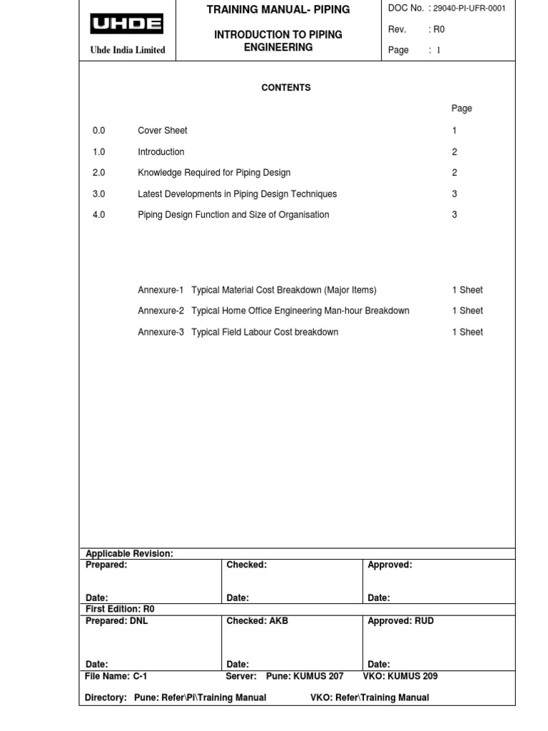 Introduction To Piping Engineering PDF | PDF | Engineering | Design