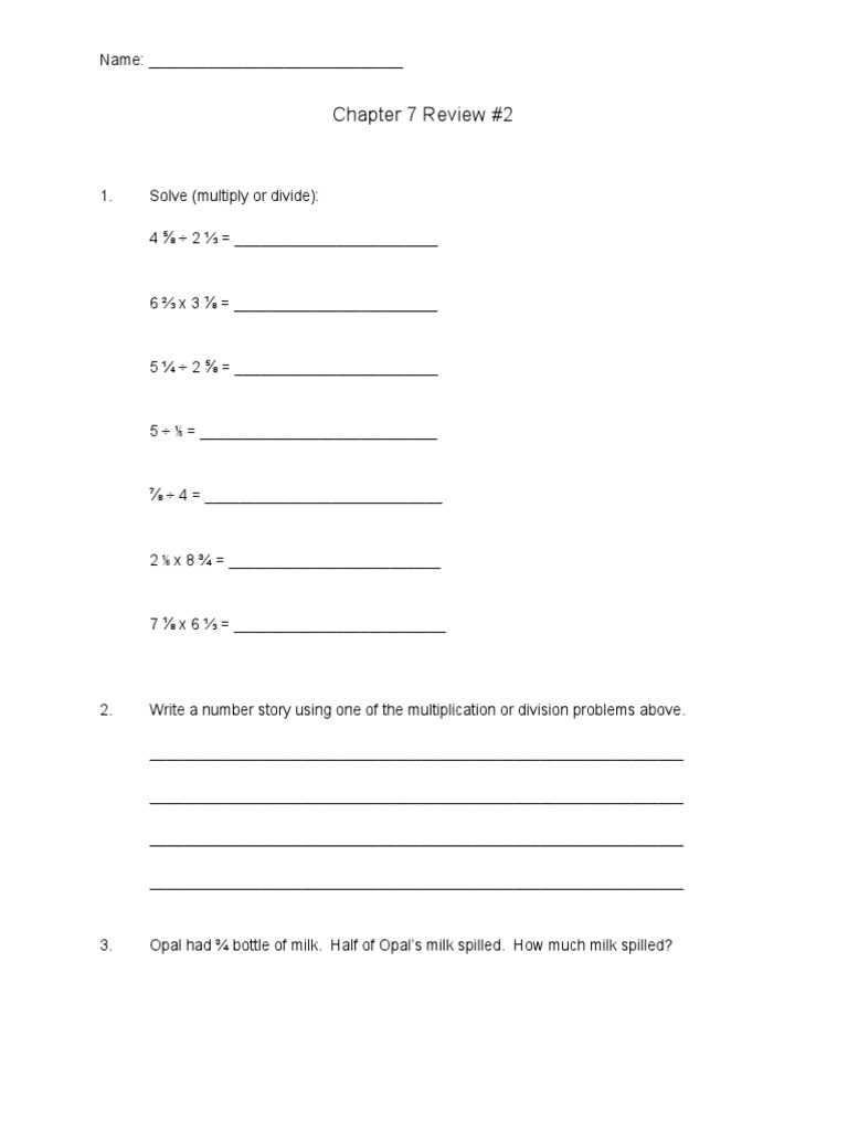 Chapter 7 Review 2 | PDF