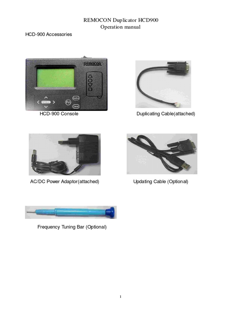 HCD-900 (3001.10) Manual-English PDF | PDF | Remote Control | Ac Power ...