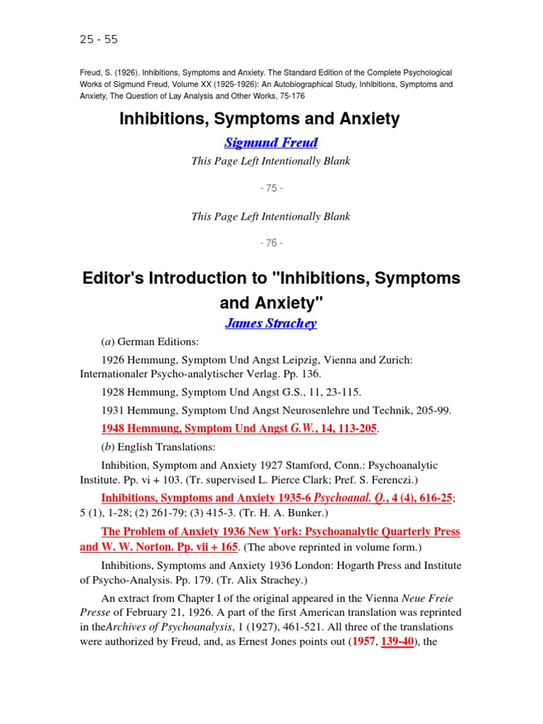 Freud's Theory of Anxiety | PDF | Id | Sigmund Freud