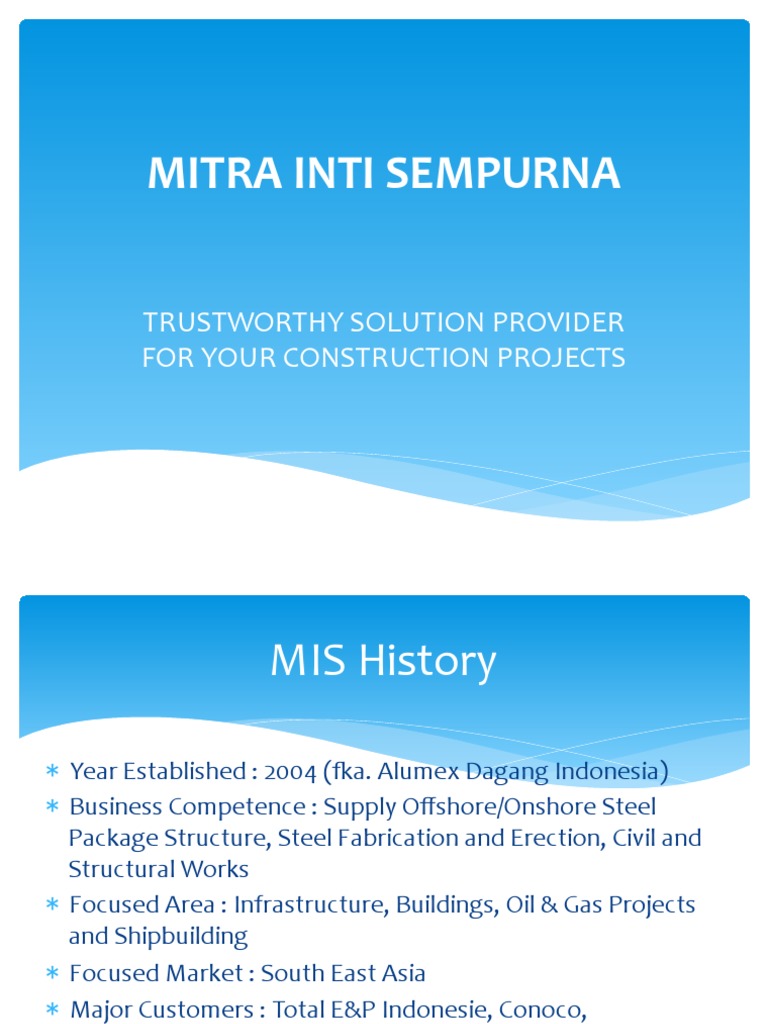 MIS Company Profile | PDF | Industries | Engineering