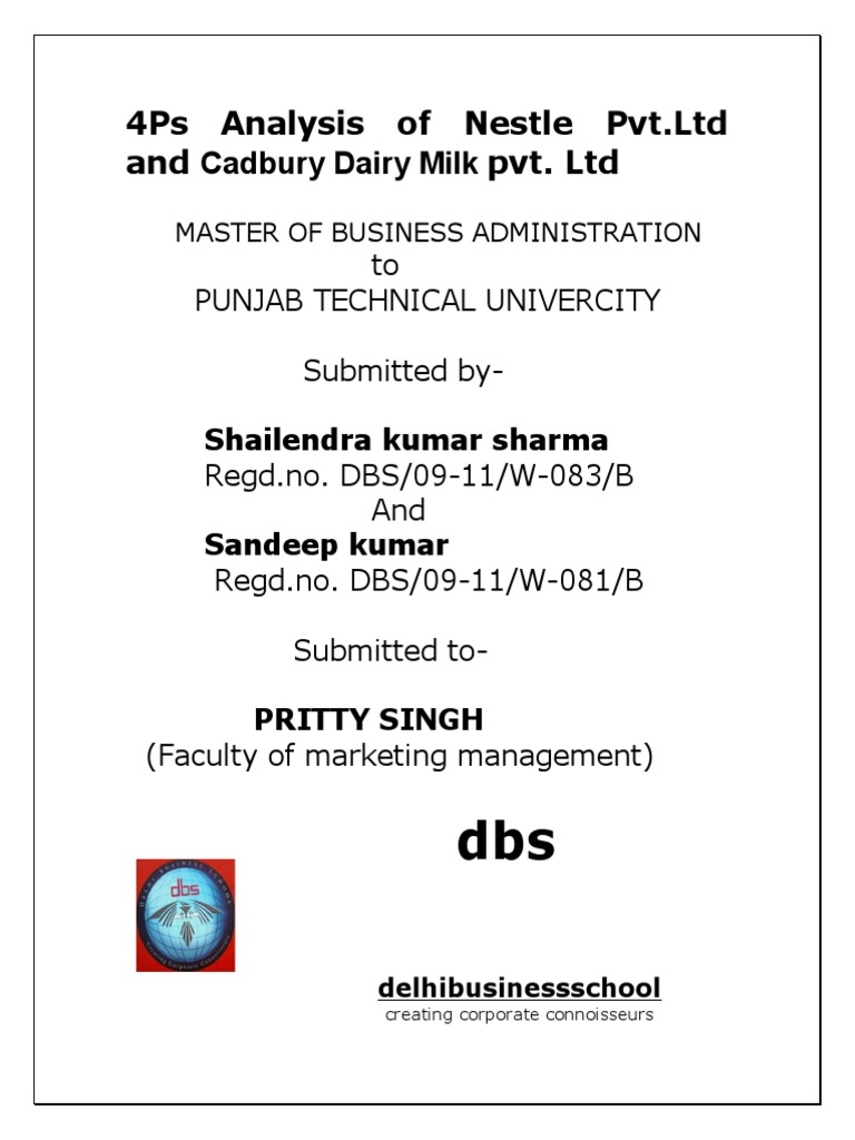 4Ps Analysis: Nestle vs Cadbury | PDF | Nestlé | Marketing