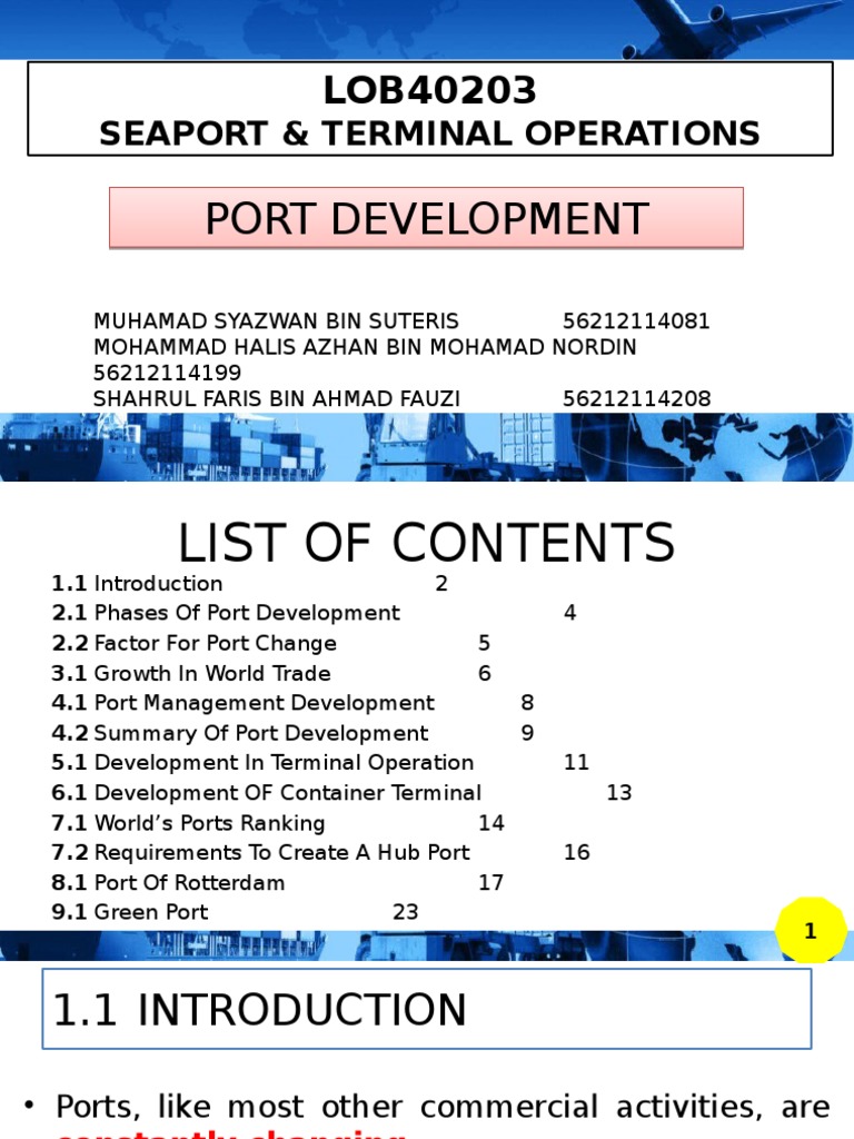 Port Development and Management Insights | PDF | Port | Cargo