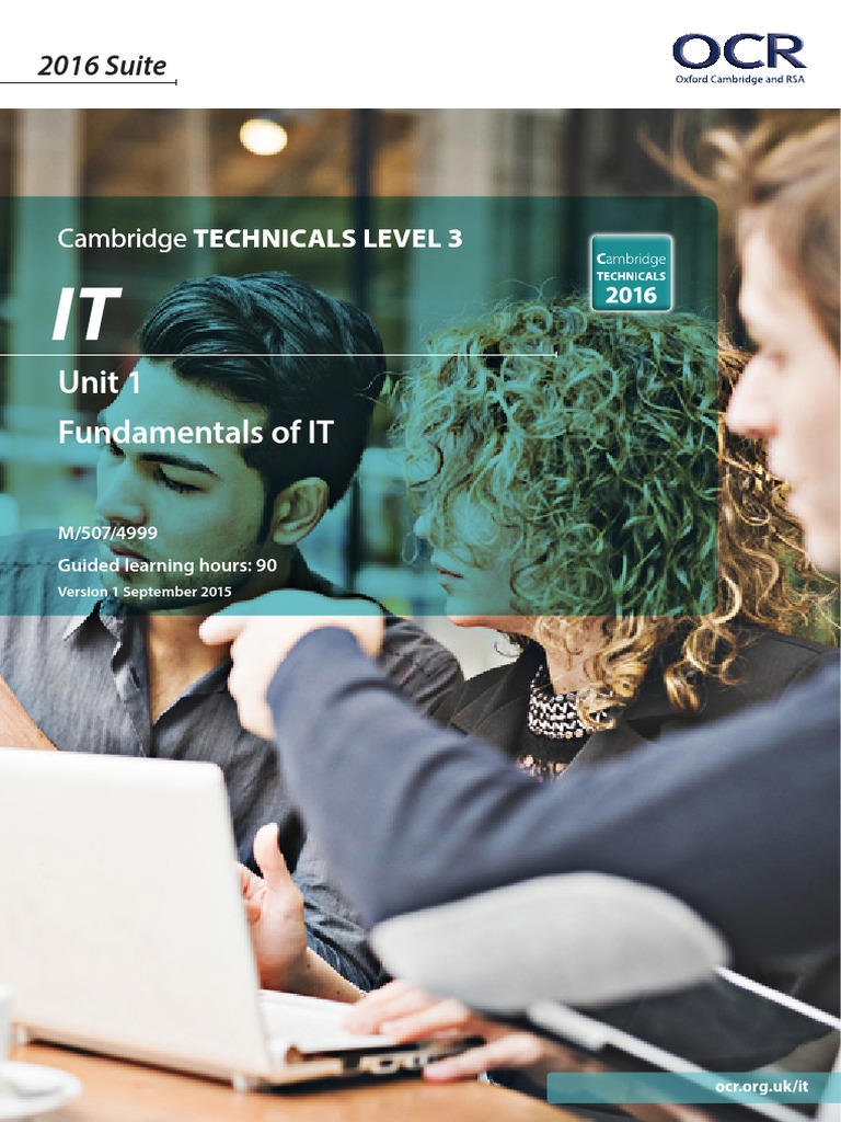 Unit 01 Fundamentals of It | Comp Tia | Educational Assessment