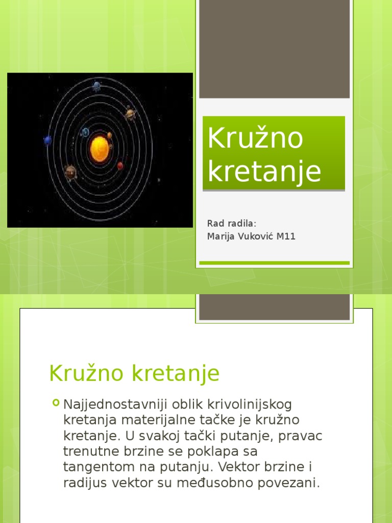 Kružno Kretanje | PDF