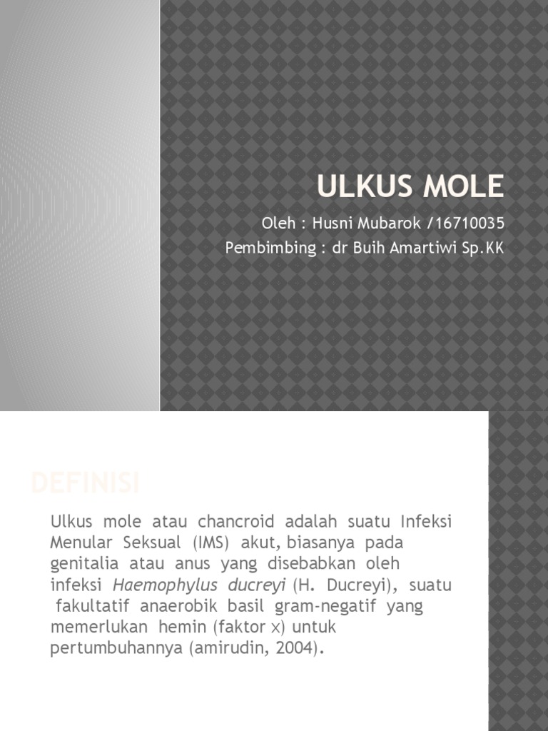 Ulkus Mole: Definisi dan Penatalaksanaan | PDF | Sains & Matematika