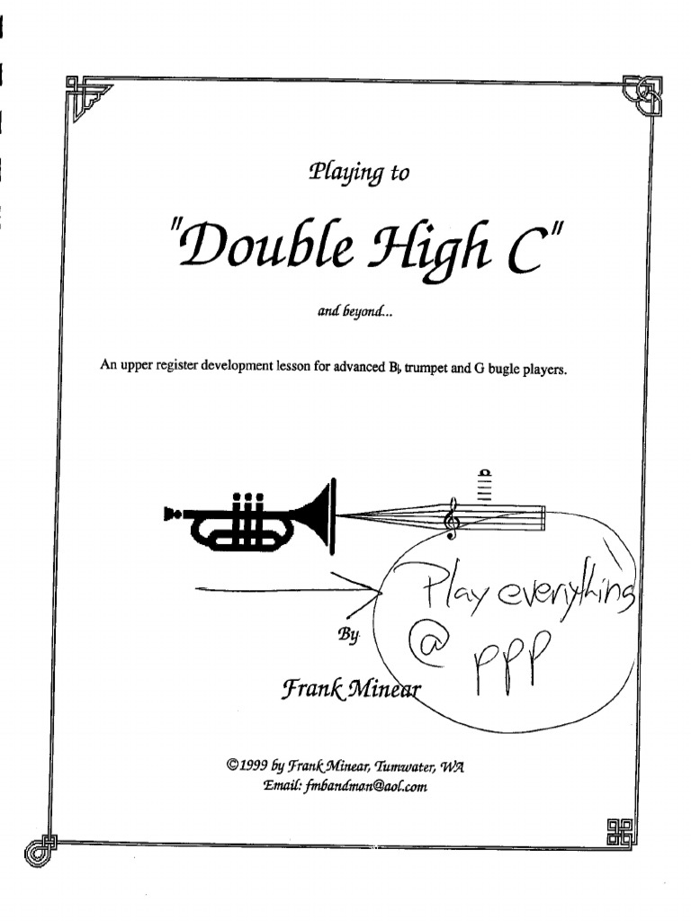 Frank Minear Trumpet Method Double High C PDF | PDF