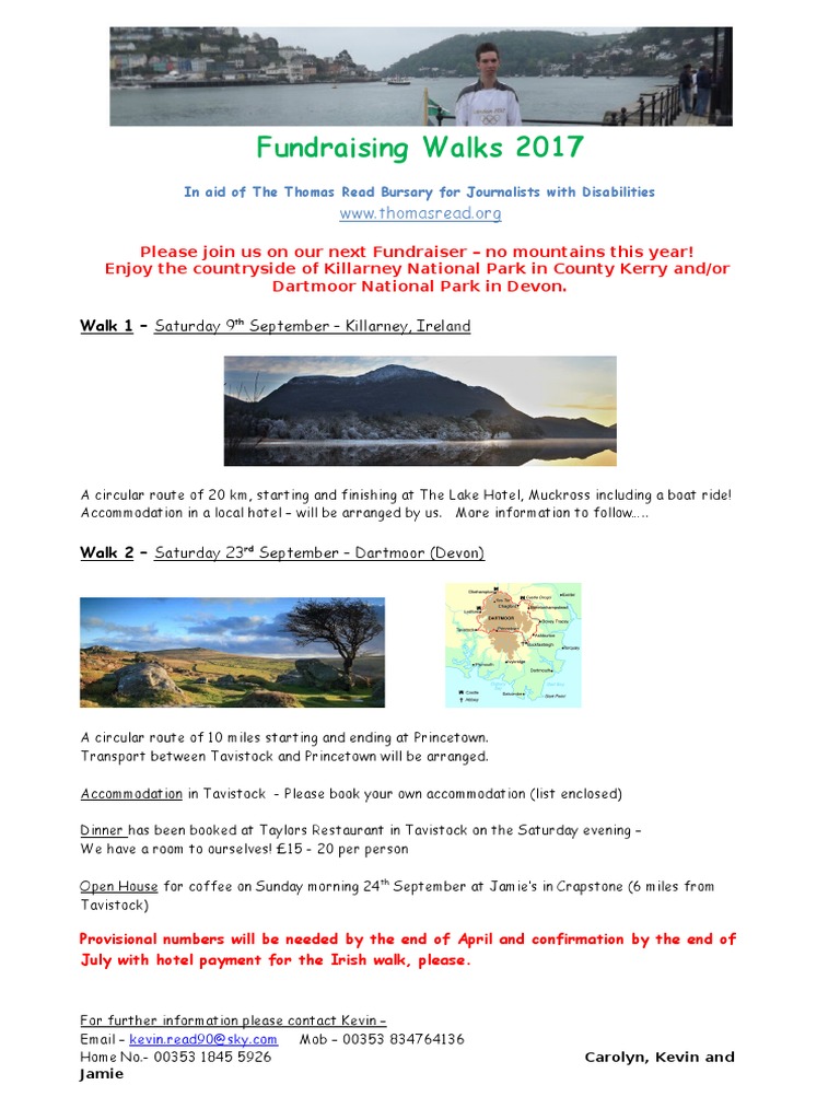 Fundraising Walks 2017 | PDF