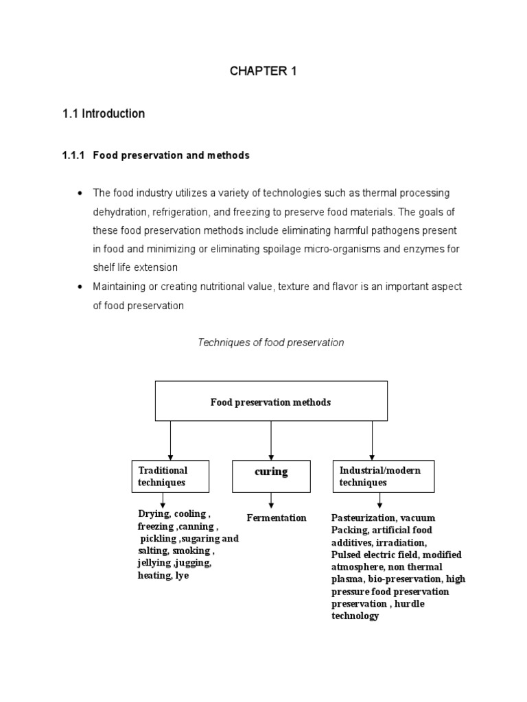 Techniques of Food Preservation: Curing | PDF