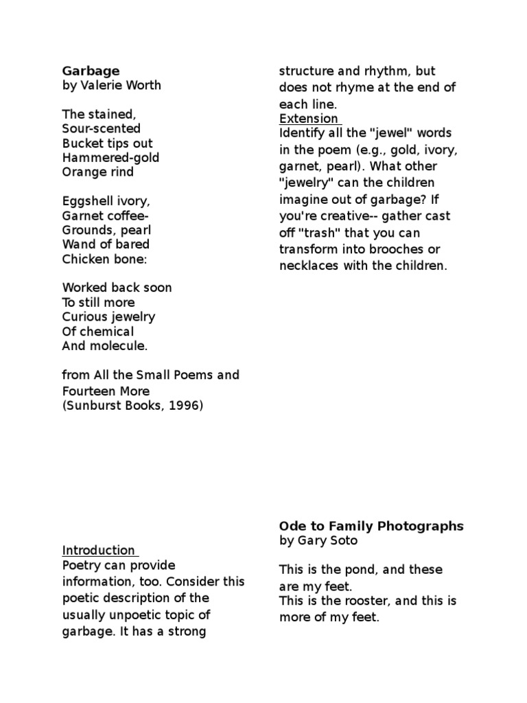 Poem Examples | PDF | Harriet Tubman | Poetry