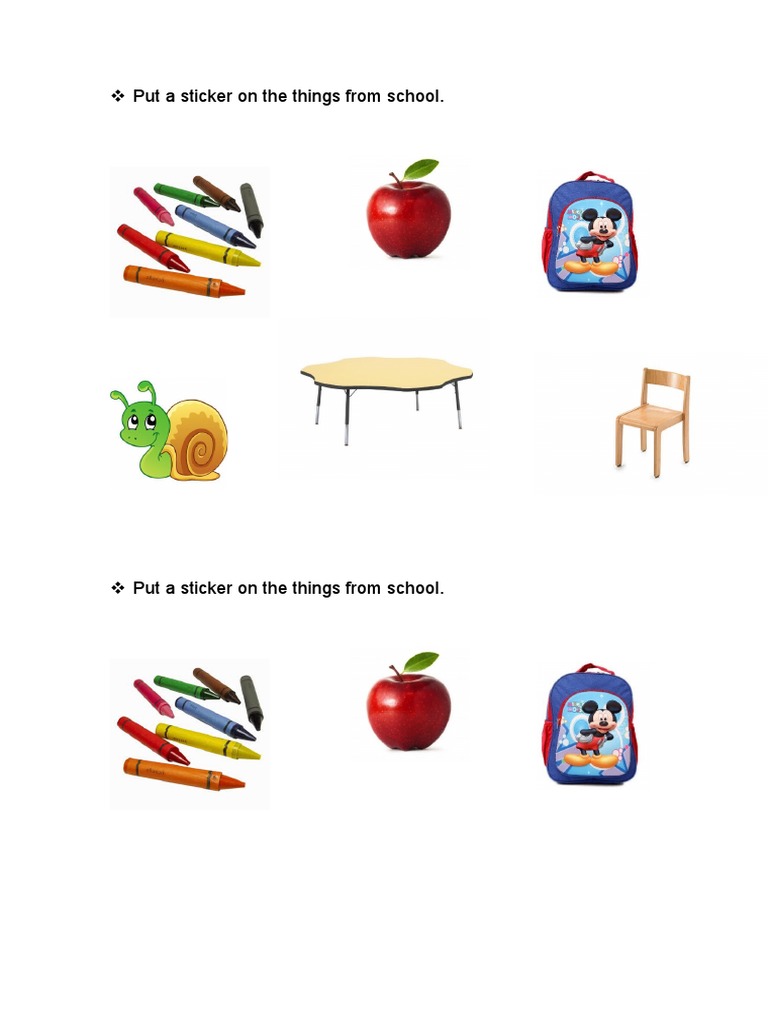 My School Worksheet | PDF