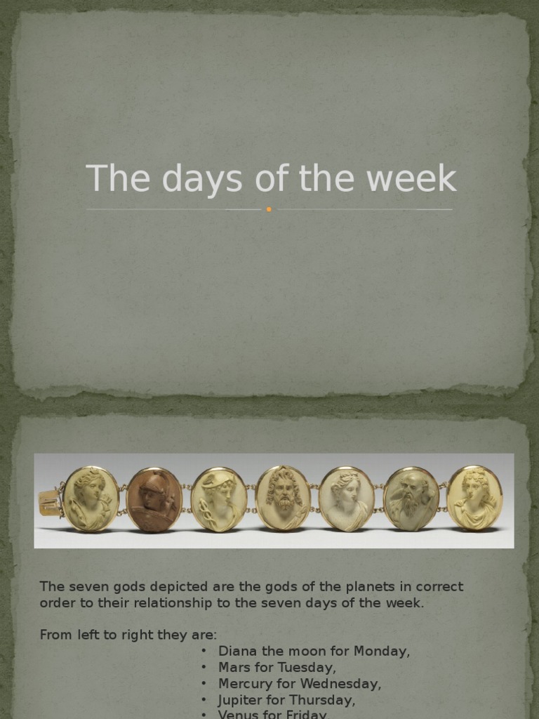 Days of The Week | PDF | European Mythology | Mythology
