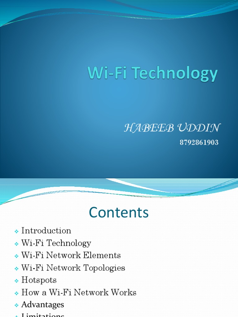 Wifi Technology Pdf Pdf Wi Fi Wireless Lan