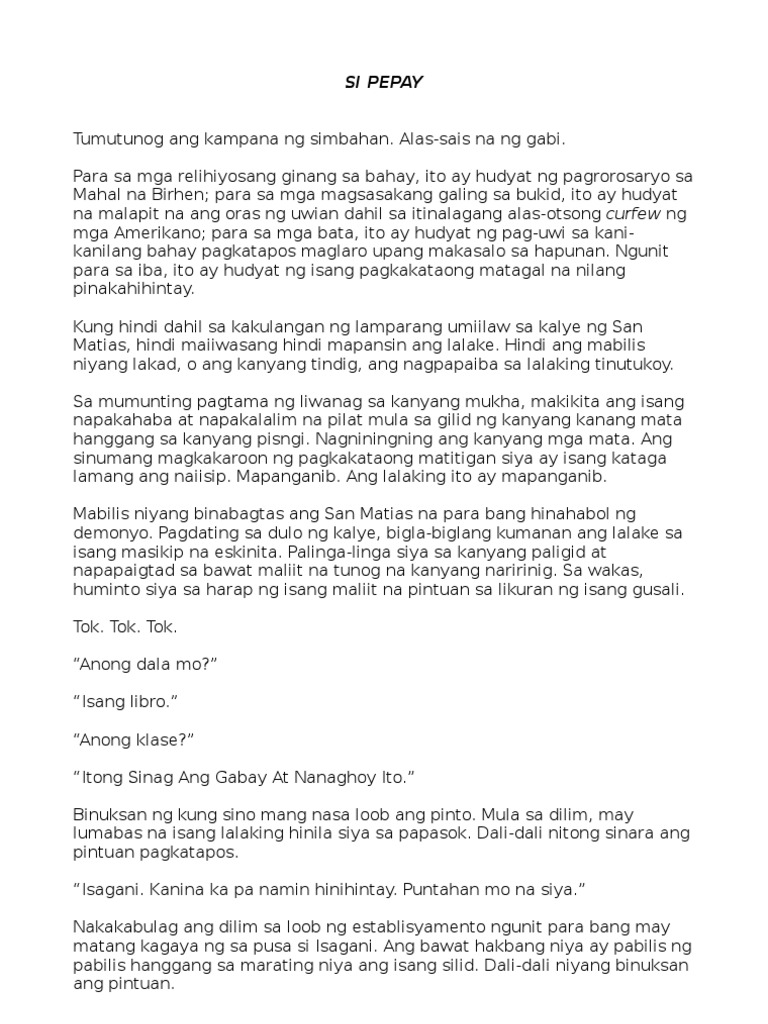 The Story of Pepay | PDF