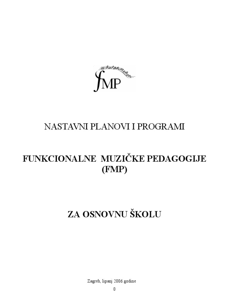 Plan I Program Osnovne Skole | PDF