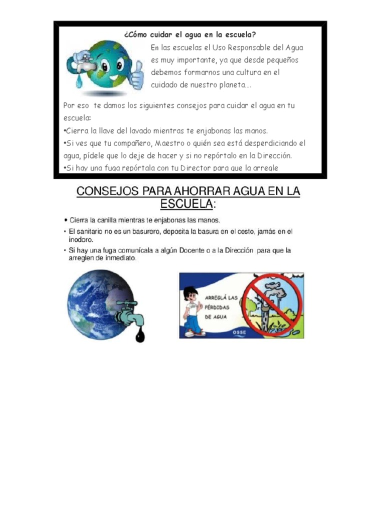 Como Cuidar El Agua | PDF