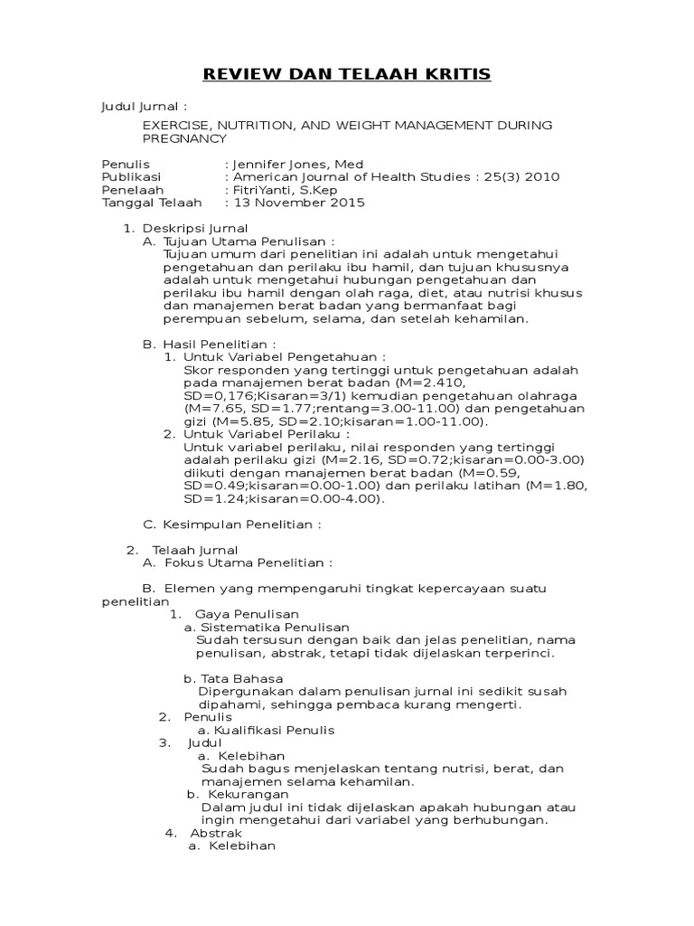 Review Dan Telaah Kritis Baru | PDF