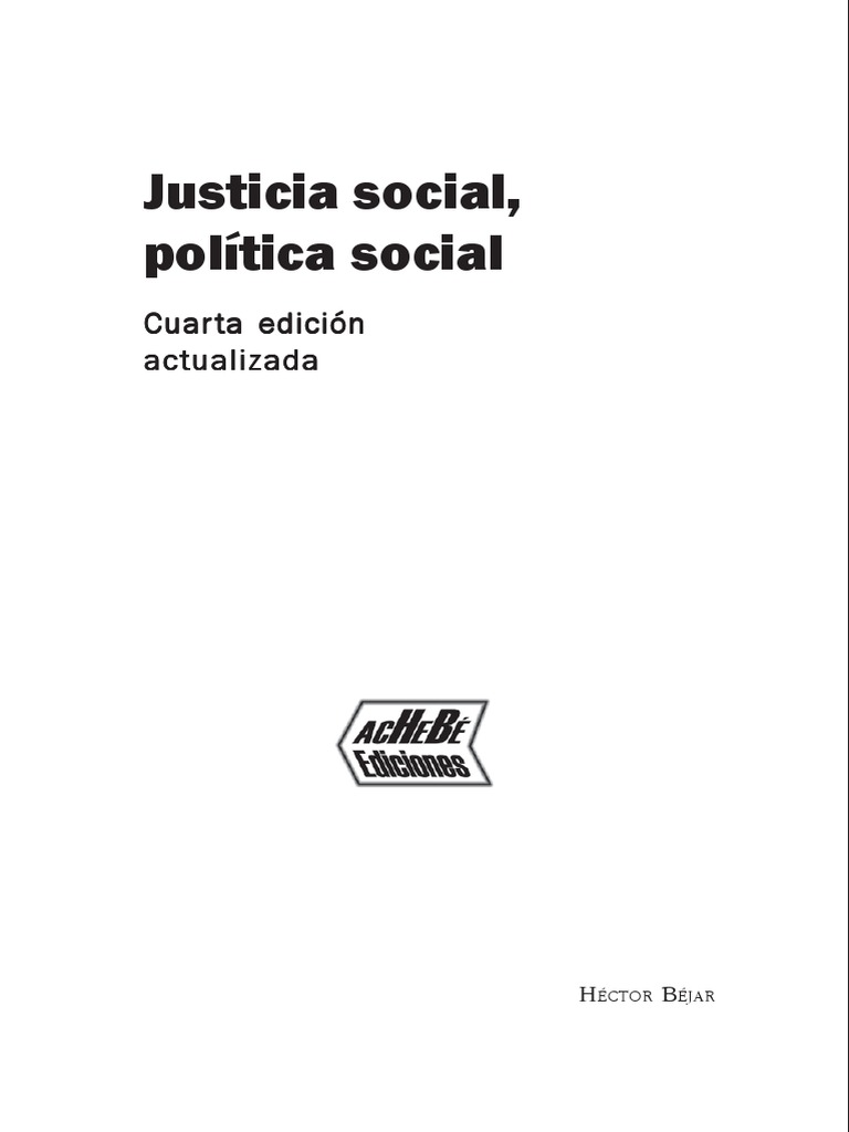 Justicia Social Politica Social Pdf Pdf Estado Política Sociedad
