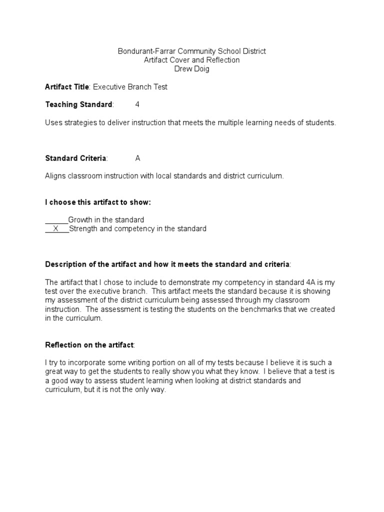 4a Cover Sheet | PDF | Curriculum | Educational Assessment