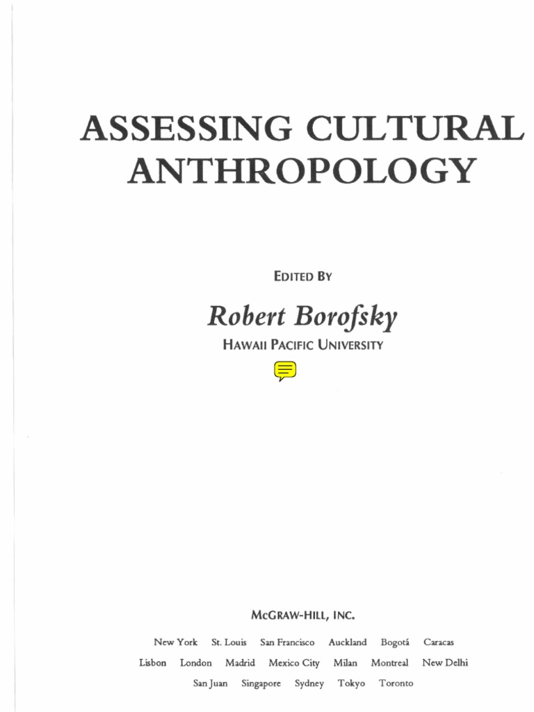Assessing Cultural Anthropology | Positivism | Anthropology | Free 30 ...