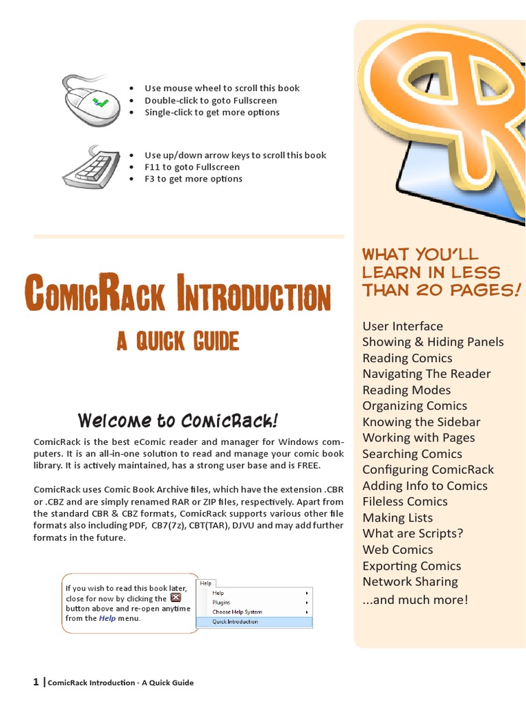 ComicRack Introduction A Quick Guide PDF | PDF | Tab (Gui) | Web Browser