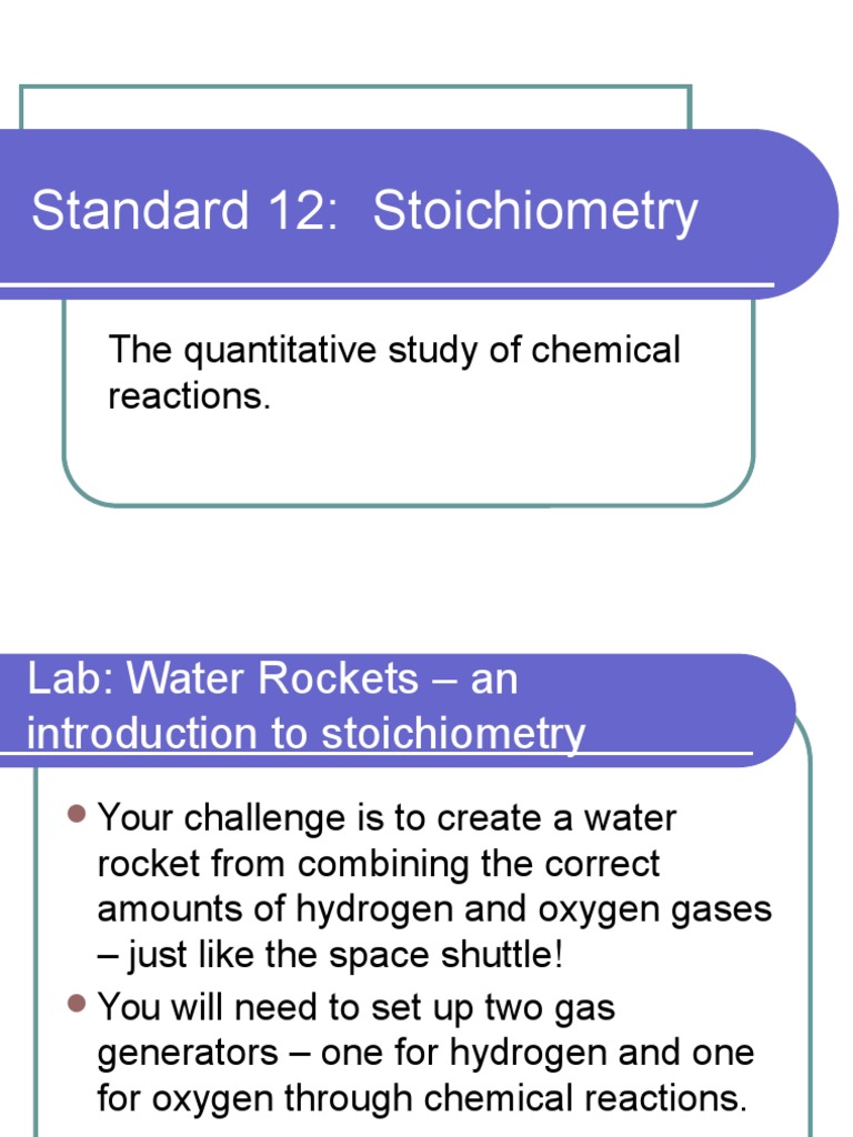 Chapter 12 Stoichiometry | PDF | Stoichiometry | Mole (Unit)