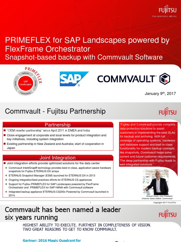 FlexFrame Commvault | PDF | Backup | Sap Se