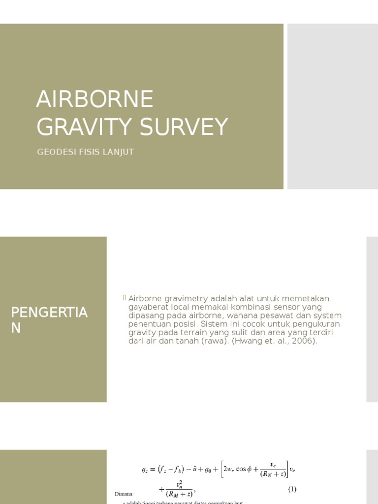 Airborne Gravity Survey | PDF