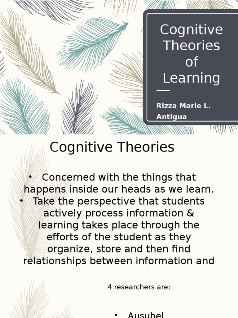 Cognitive Theories of Learning | PDF | Constructivism (Philosophy Of ...
