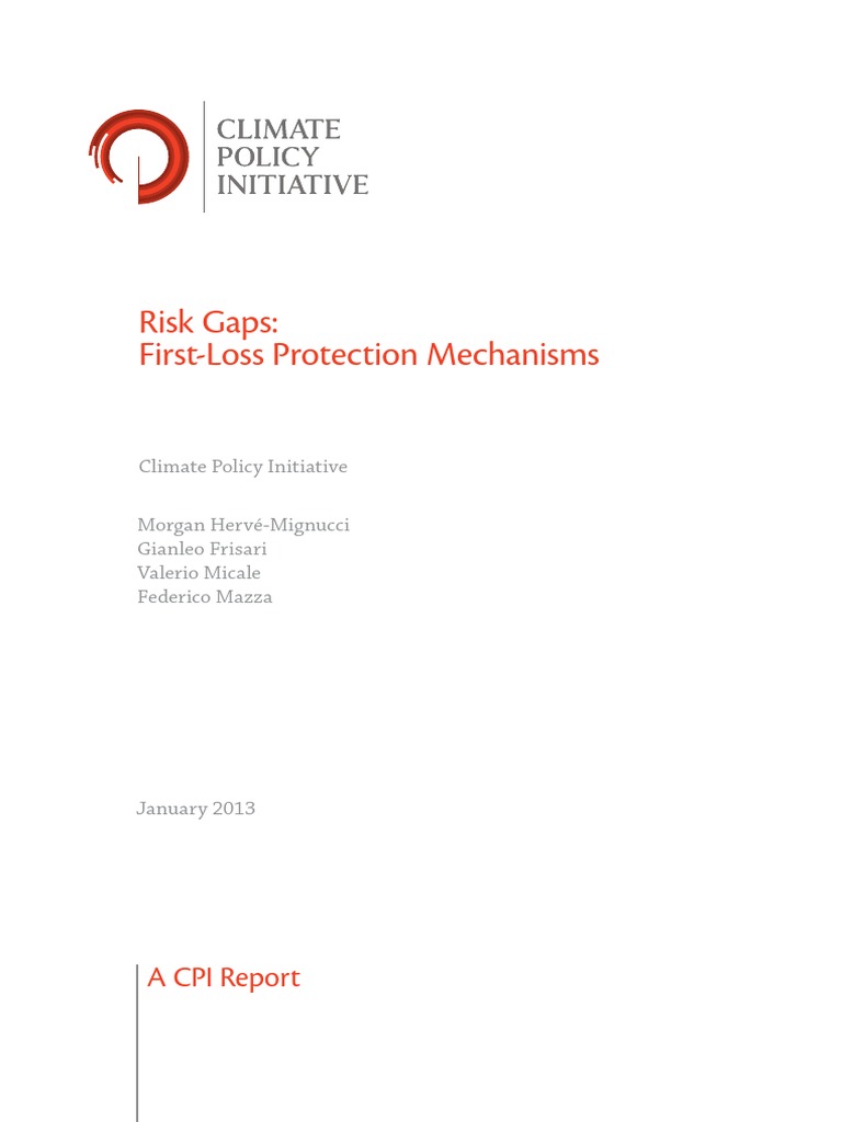 Risk Gaps First Loss Protection Mechanisms | PDF | Securitization ...