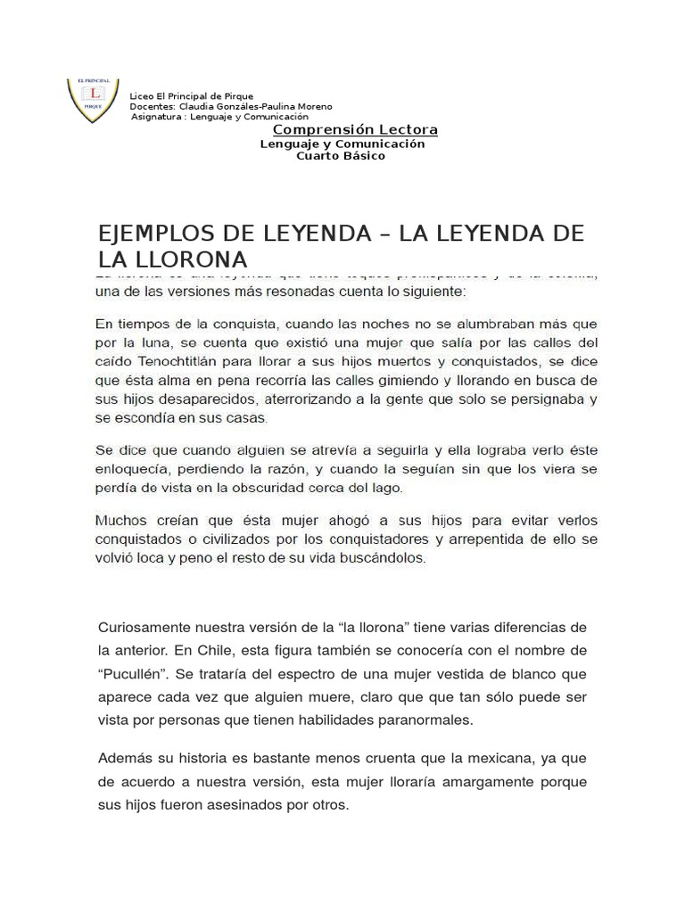 Guía de La Llorona | PDF