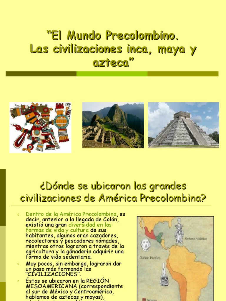 El Mundo Precolombino | PDF | Era precolombina | Imperio Inca
