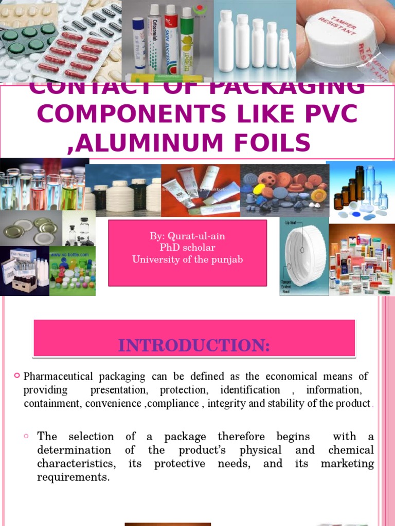 PVC and Aluminum Foils in Pharmaceutical Packaging | PDF | Aluminium ...