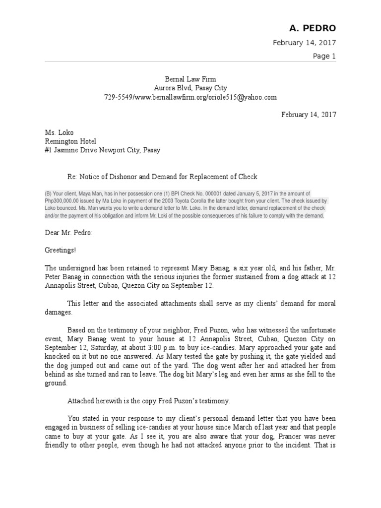 Demand Letter | PDF | Negligence | Common Law