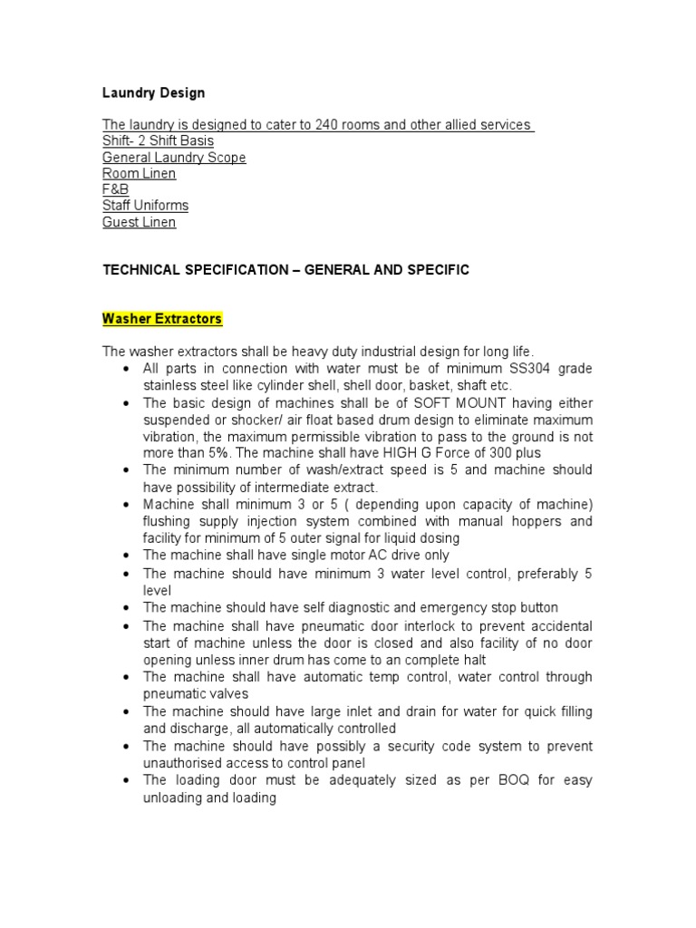 Laundry Design.doc | Washing Machine | Clothes Dryer