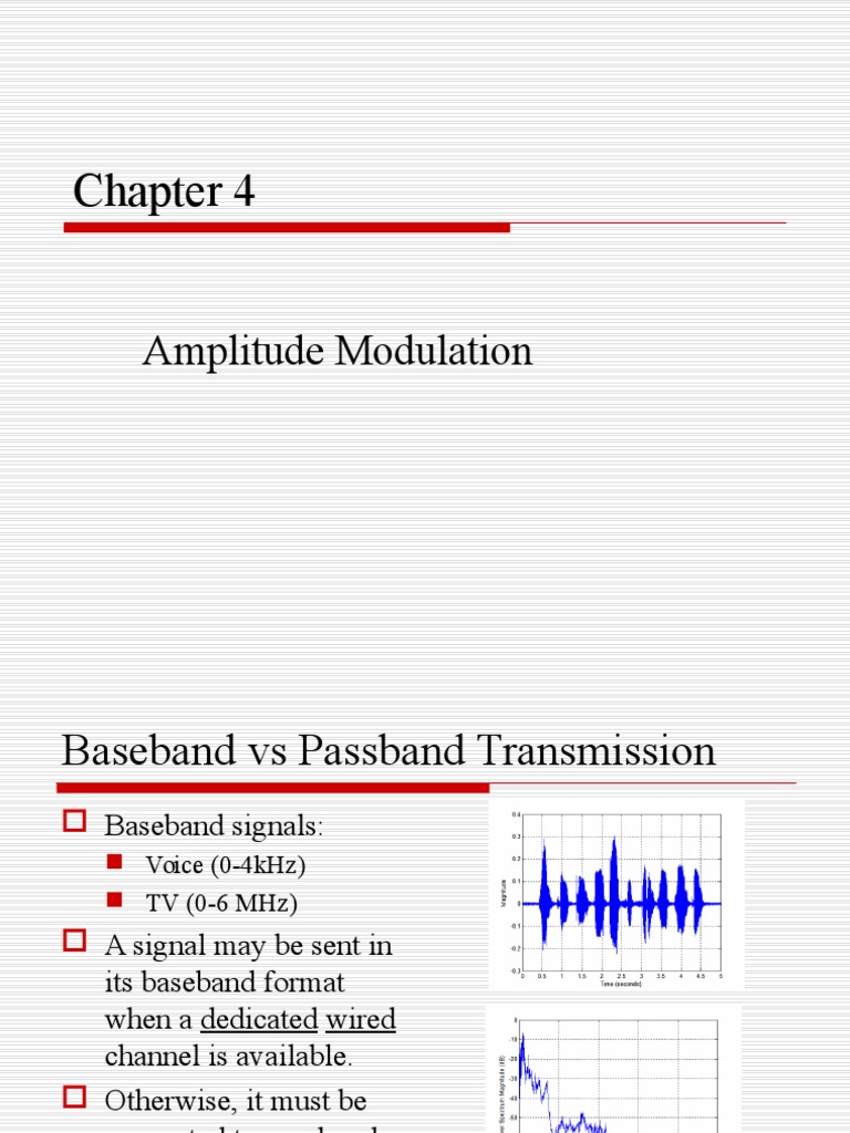 Baseband vs Passband Transmission | PDF | Modulation | Detector (Radio)