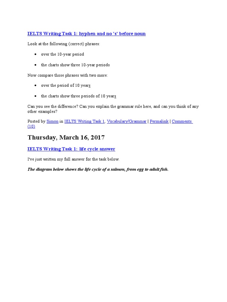 IELTS Writing Task 1 | PDF