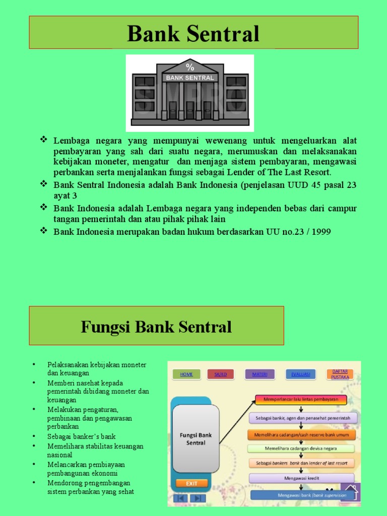 Fungsi dan Tugas Bank Sentral Indonesia | PDF | Bisnis | Pengelolaan ...