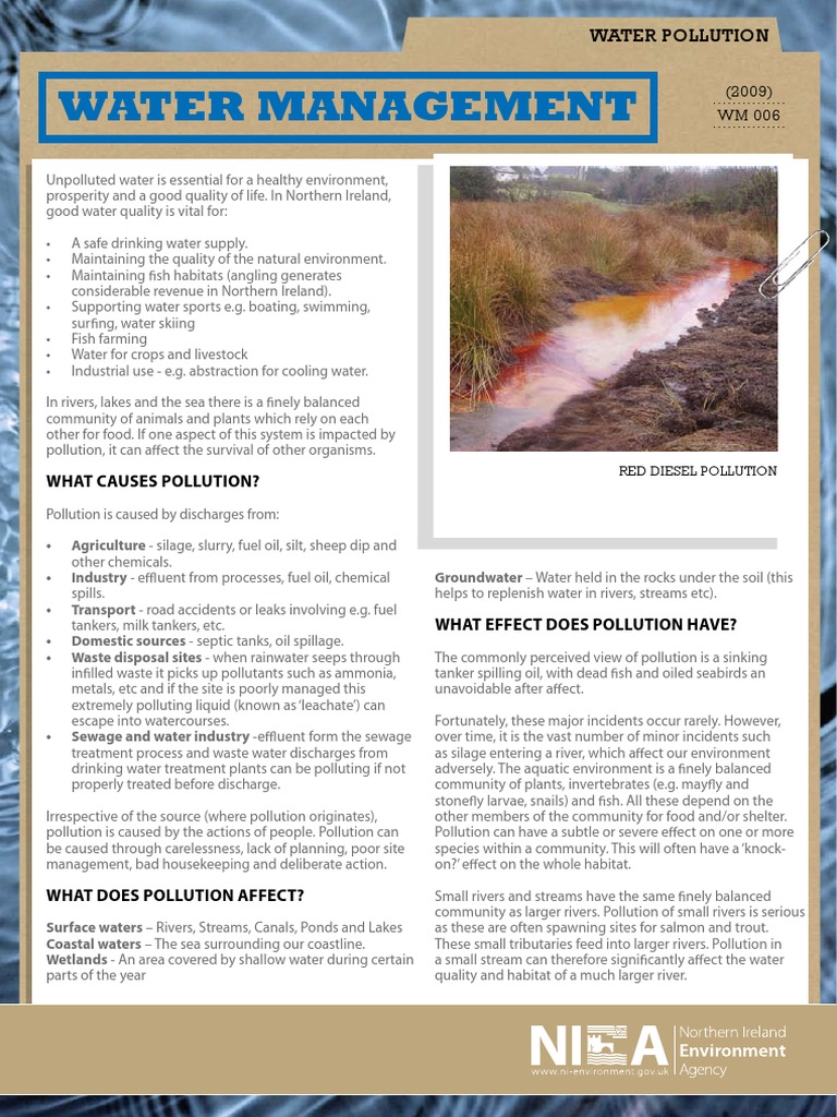 Water Management | PDF | Water Pollution | Water