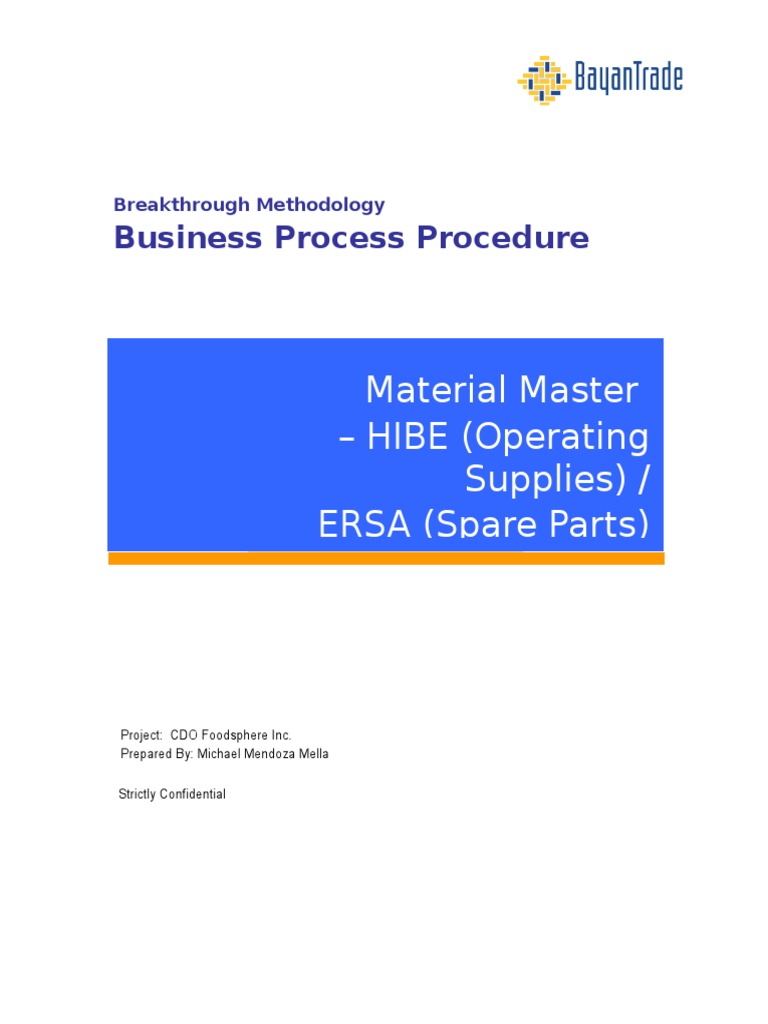 Material Master Procurement Guide | PDF | Warehouse | Menu (Computing)