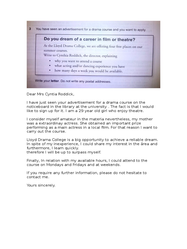Letter of Application Repeat | PDF | Art | Mystery, Thriller & Crime ...